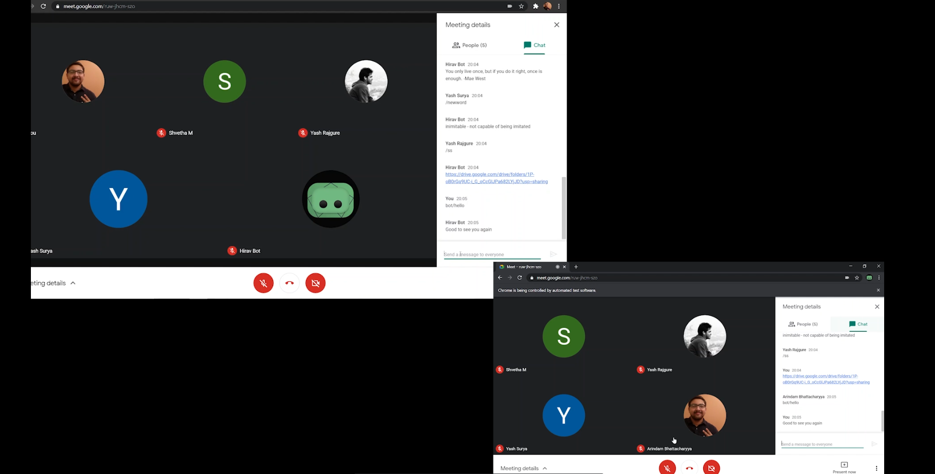 Hirav - The smart companion bot for your G-Meet | Devpost