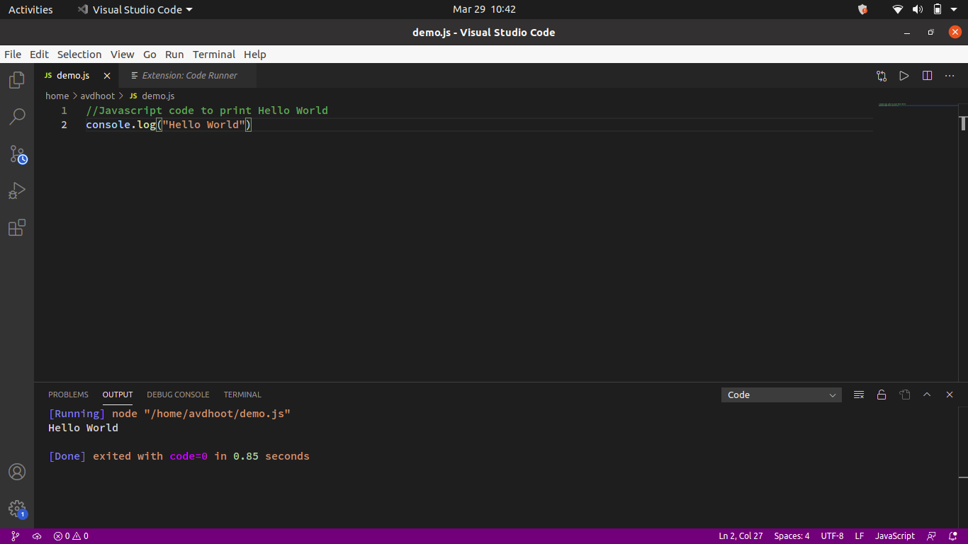 Hello World Program | Devpost