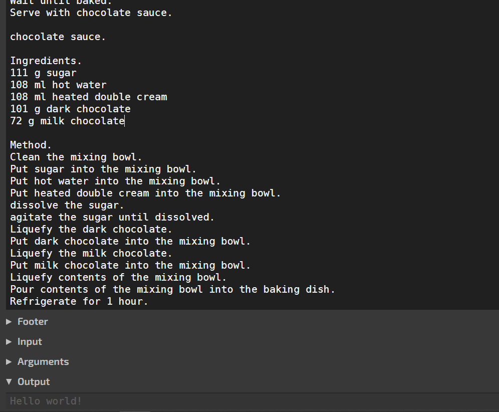 Hello World in Chef | Devpost