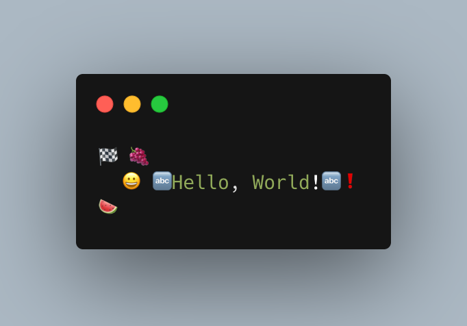 Hello World in Emojicode | Devpost