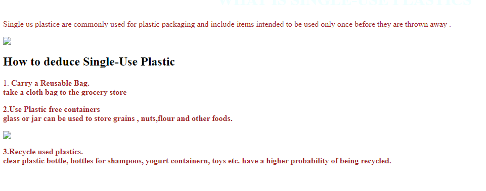 how to reduce single use plastics | Devpost