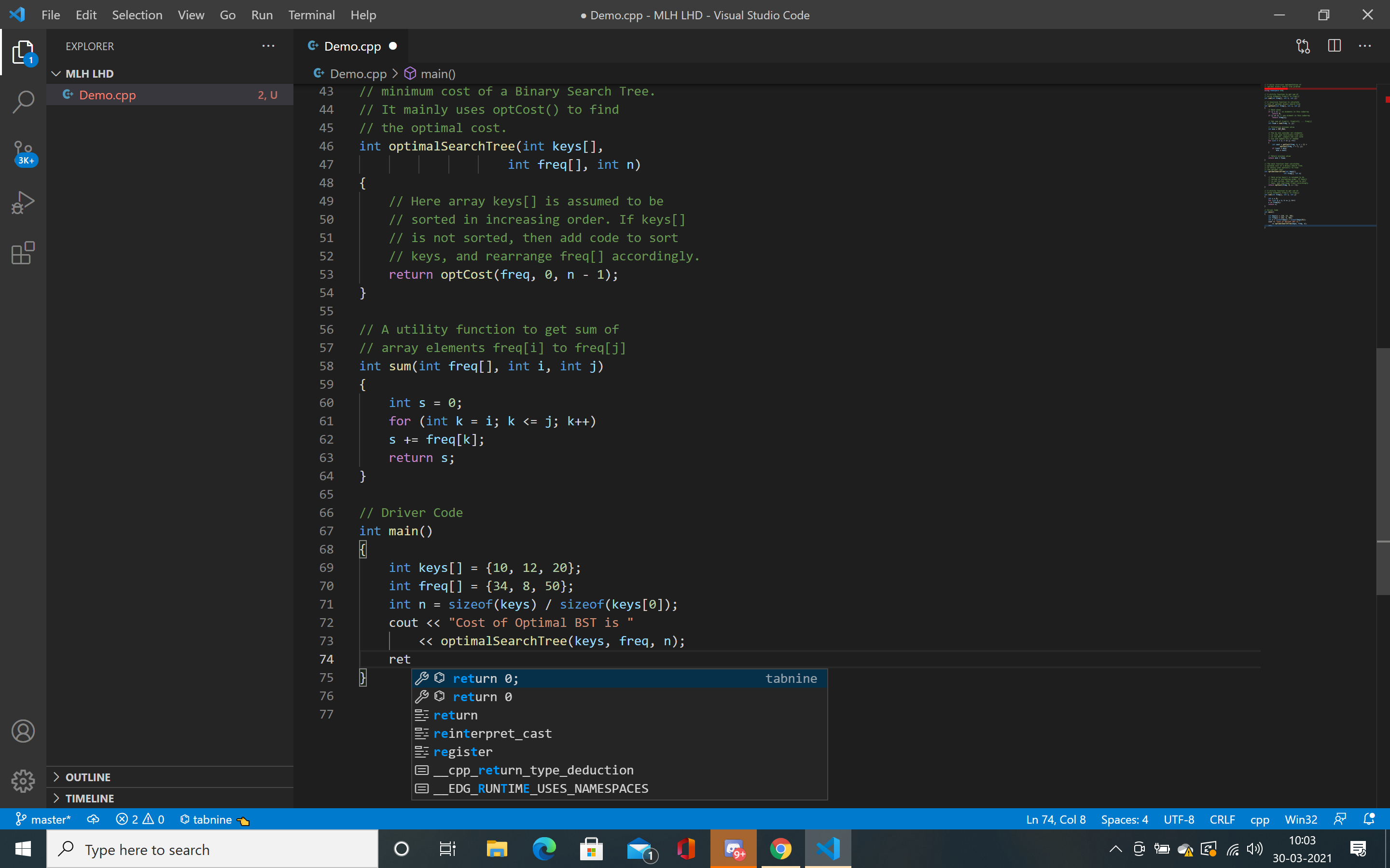 Download Tabnine to your text editor | Devpost