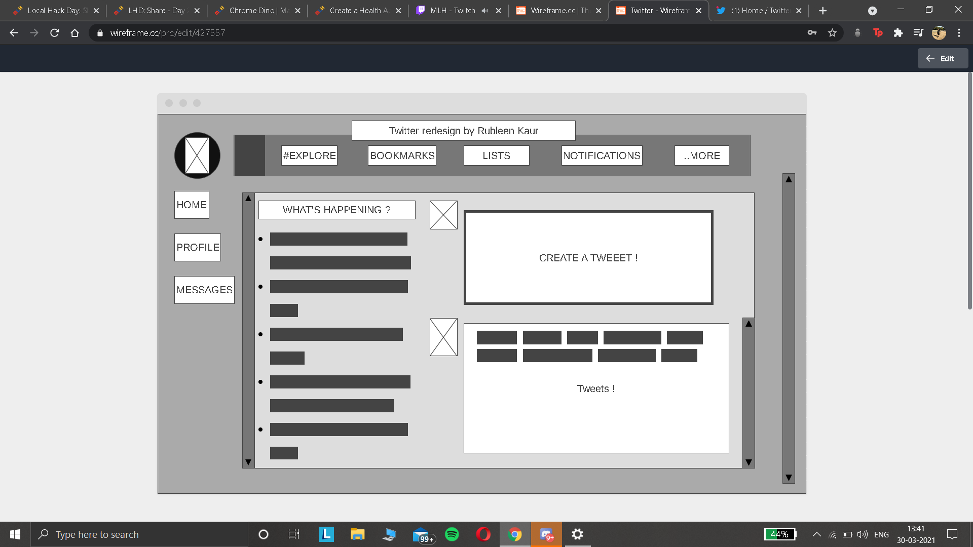 Twitter Share Website Redesign | Devpost