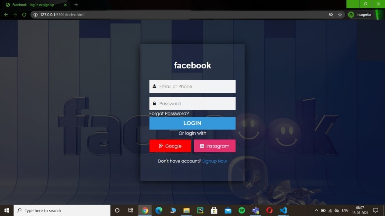 redesign facebook | Devpost