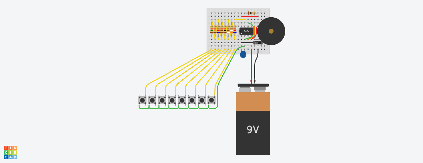 Tiny Piano using breadboard | Devpost