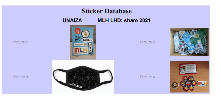 Sticker database | Devpost