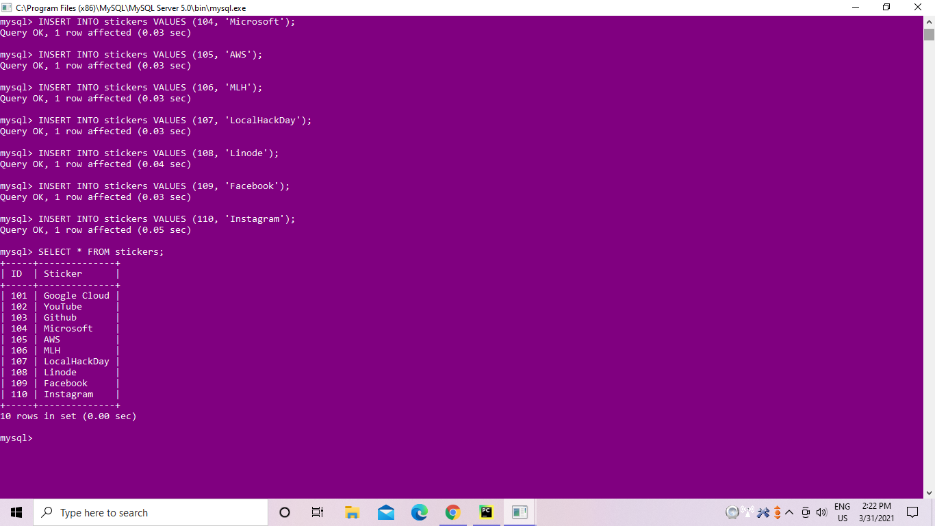 STICKER DATABASE | Devpost