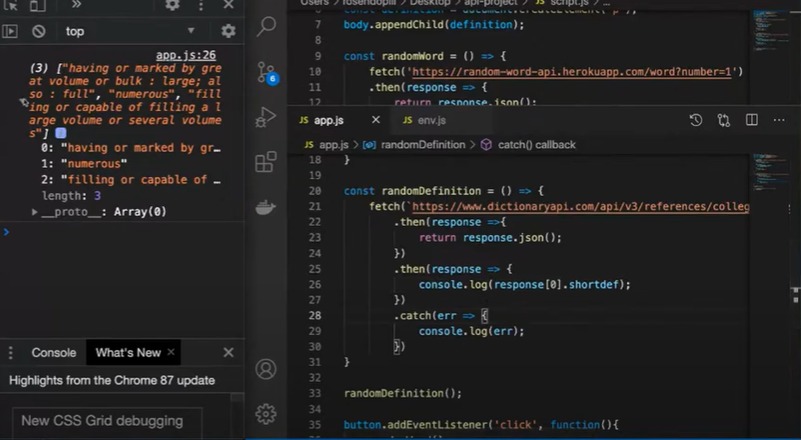 Connecting two API together | Devpost