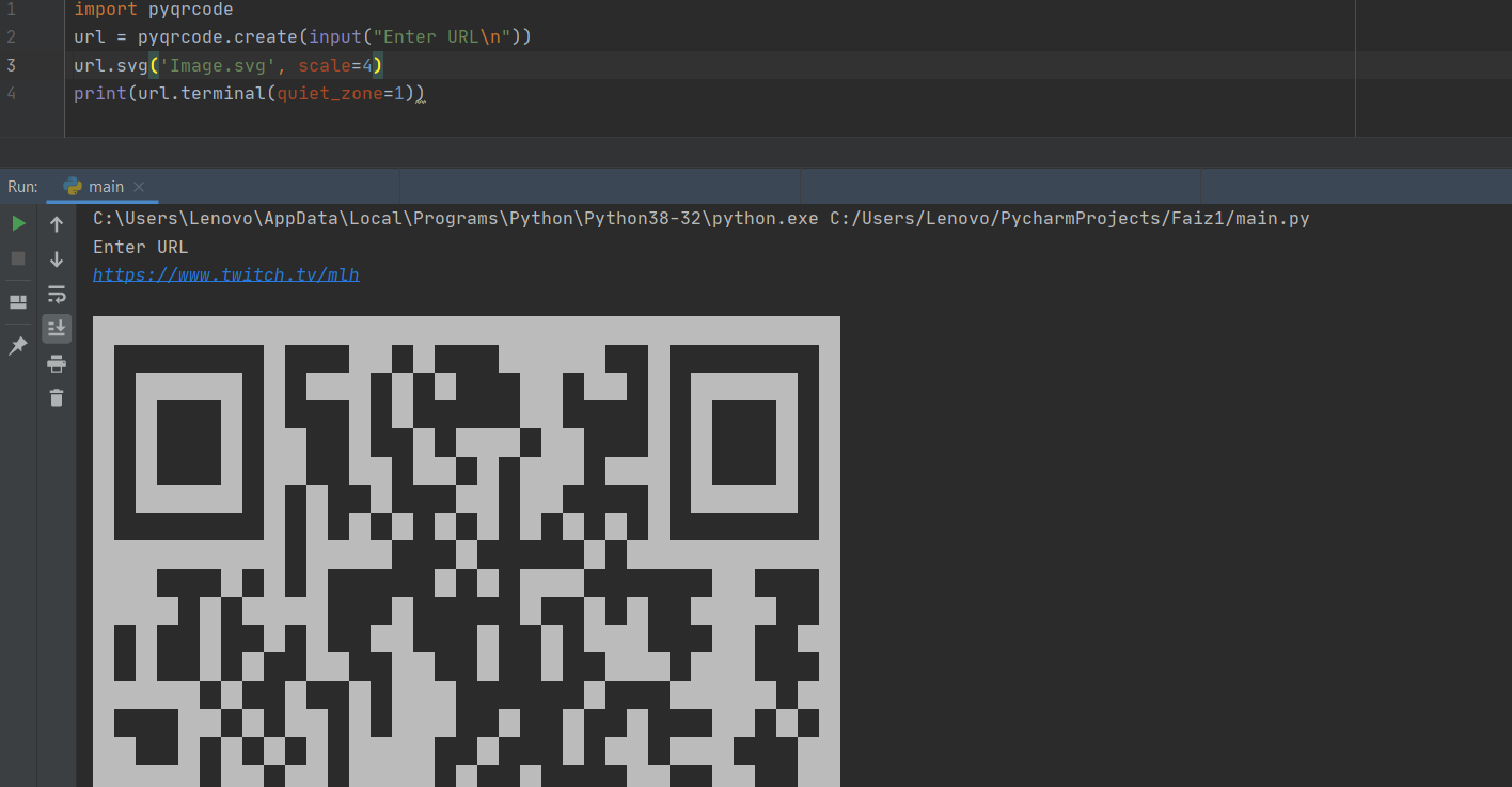 QR Code generator | Devpost