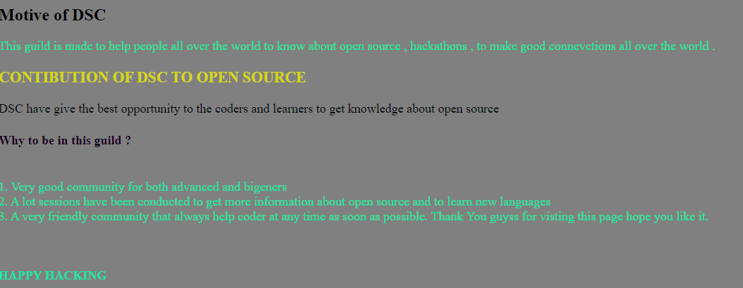guild web page | Devpost