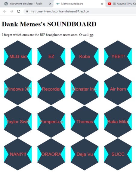 Meme Soundboard | Devpost