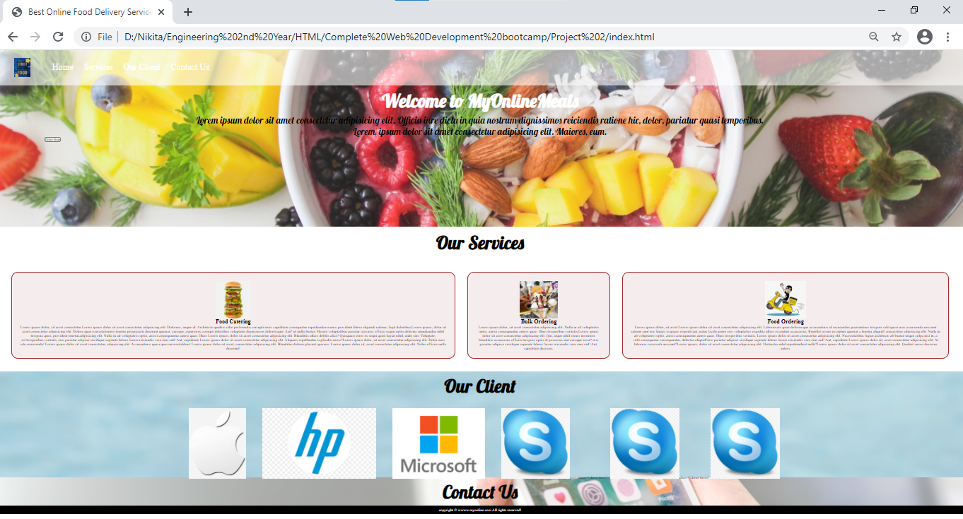 Try using a front-end framework. | Devpost