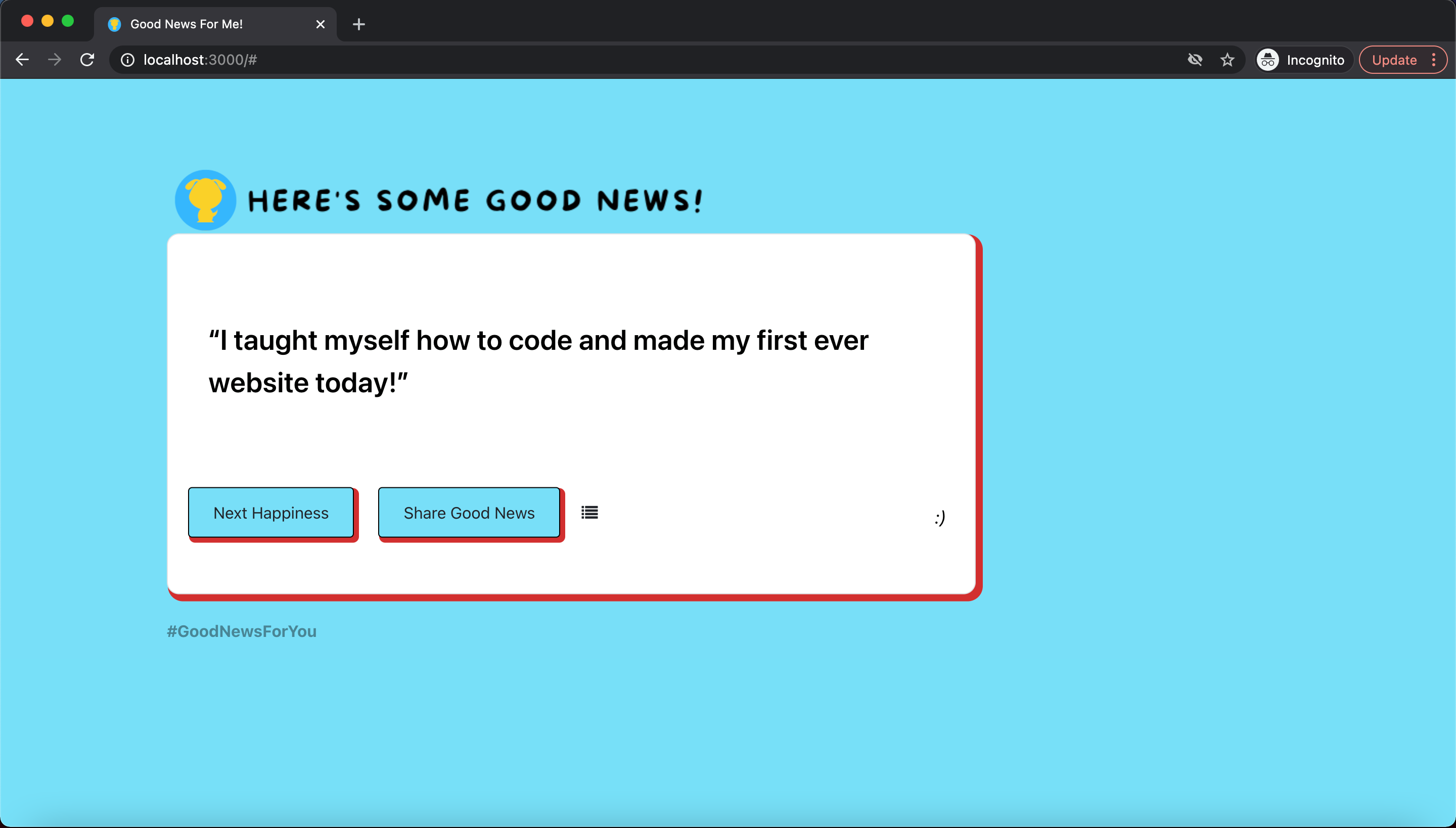 Good News For Me by Coding Cuties | Devpost