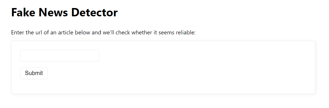 Fake News Detector | Devpost