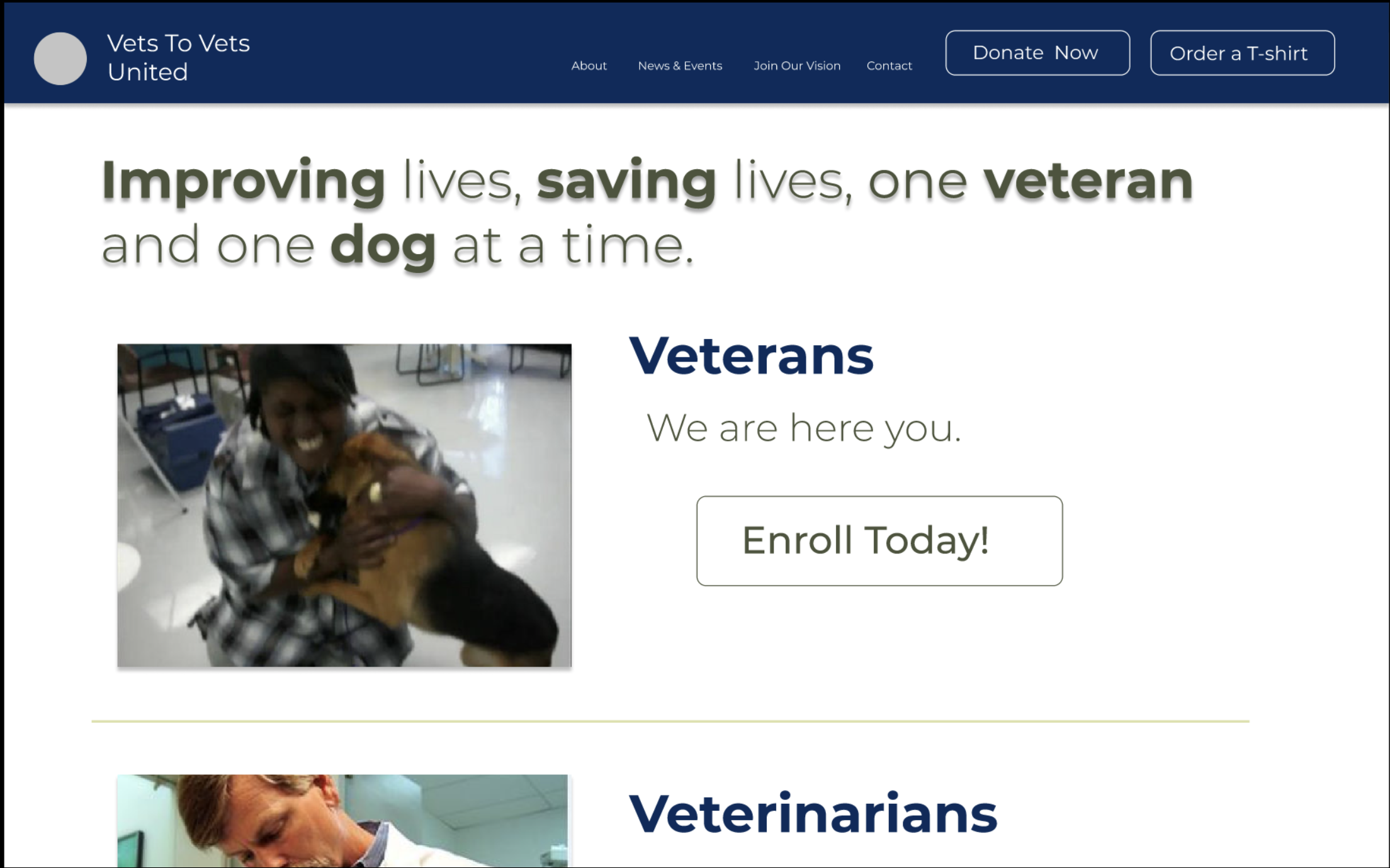Rebranding Vets to Vets United | Devpost