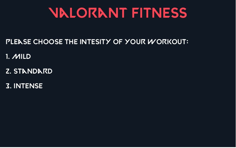 Valorant Fitness | Devpost