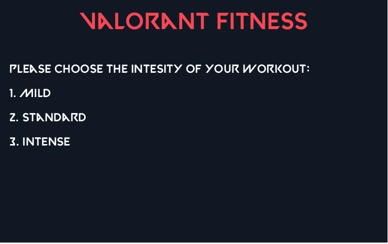 Valorant Fitness | Devpost