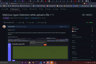 Contributions to COS,CryptoDrive,PR_Visualiser | Devpost