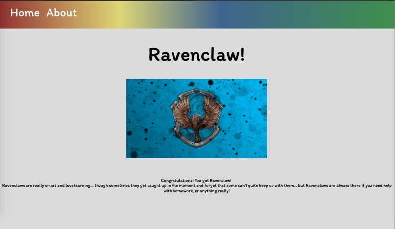 Hogwarts House Test | Devpost