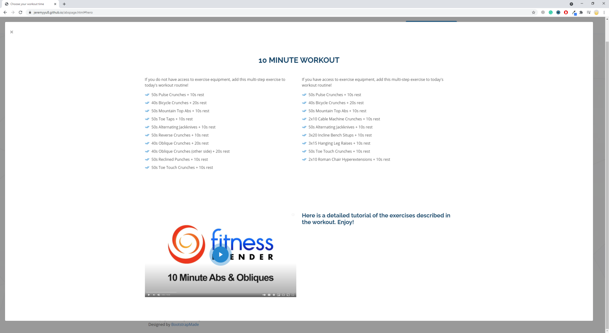 EZ Fitness | Devpost
