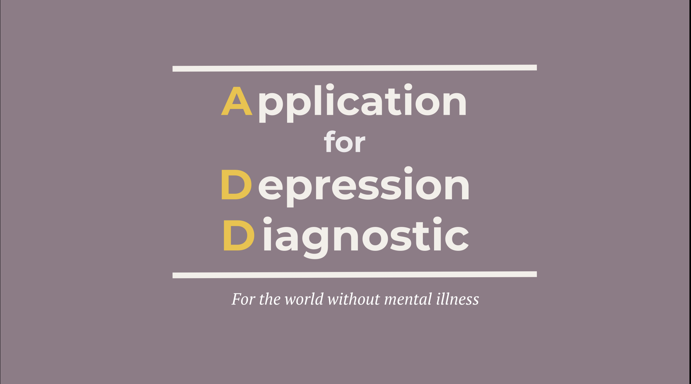 Accessipsych, Application for Depression Diagnostic | Devpost