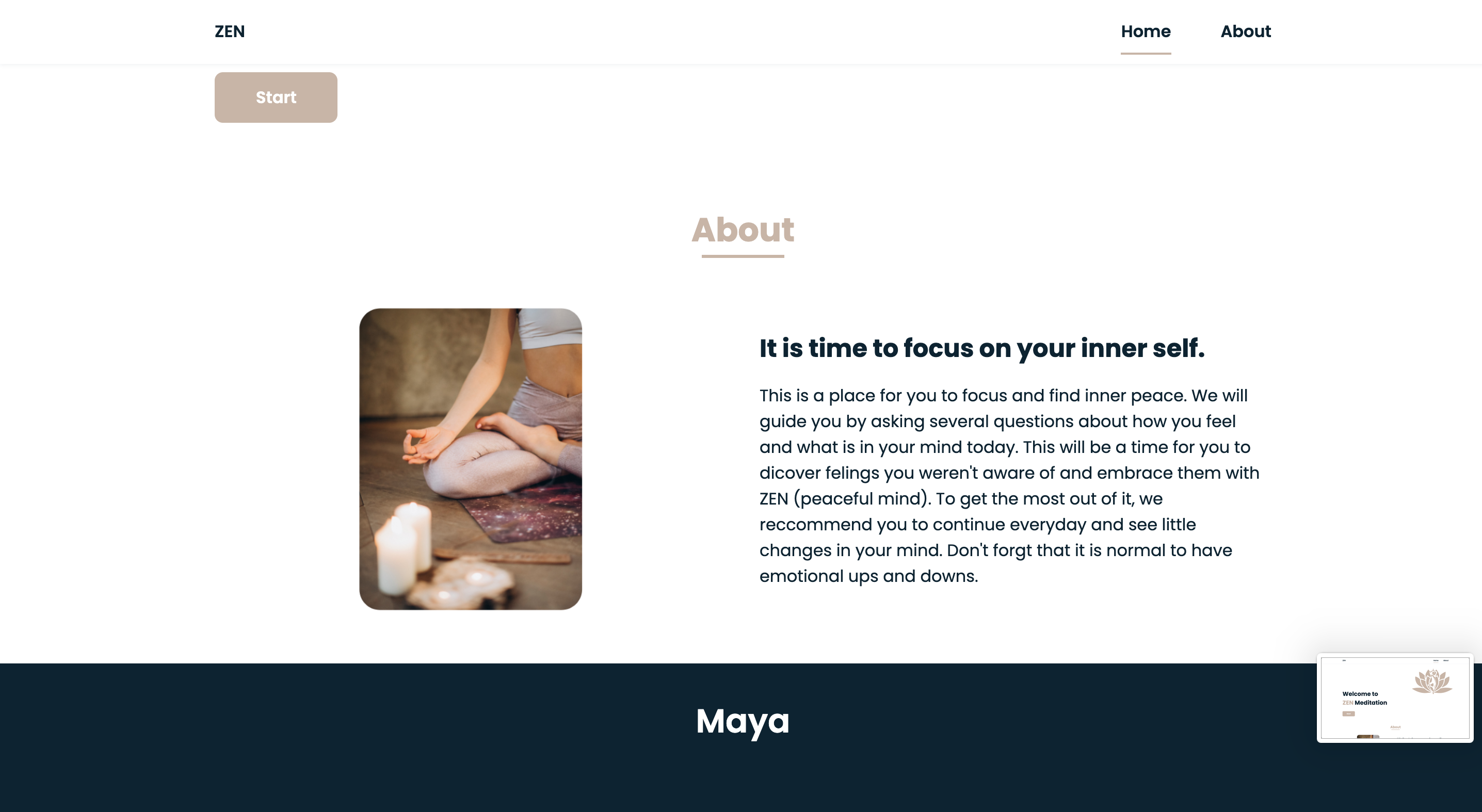 Zen Meditation Devpost