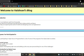 My personal site built using Replit | Devpost