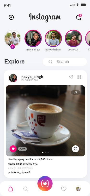 Instagram Redesign | Devpost