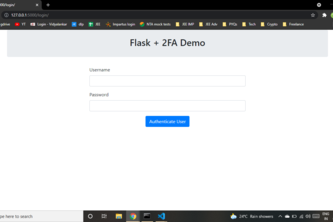 2 Factor Authentication System in Flask | Devpost