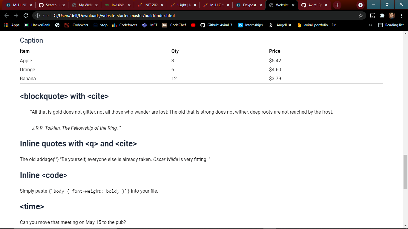 website-starter-pack | Devpost