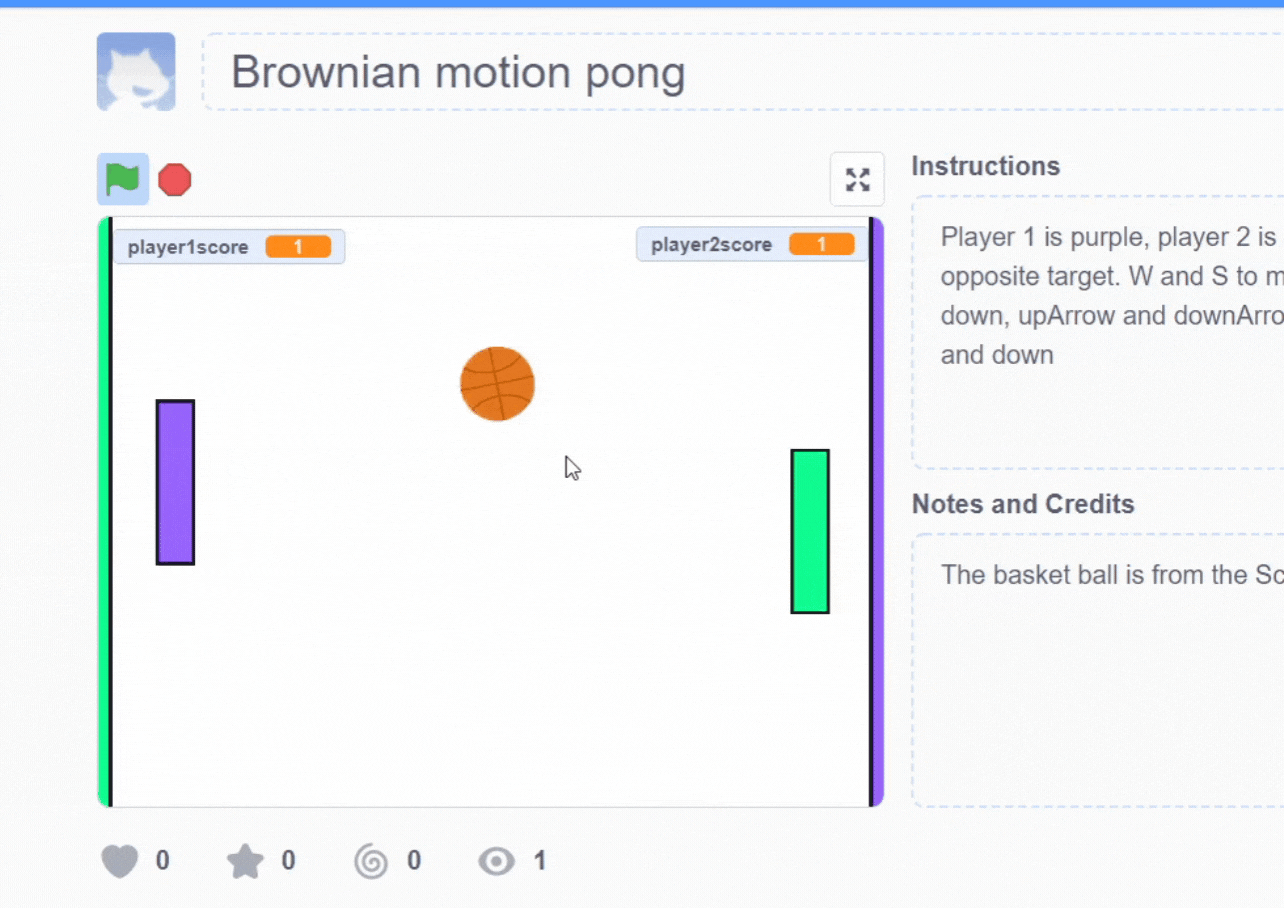 Brownian motion pong | Devpost