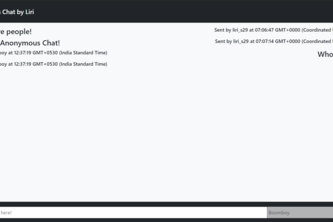 Anonymous Chat - MLH INIT | Devpost
