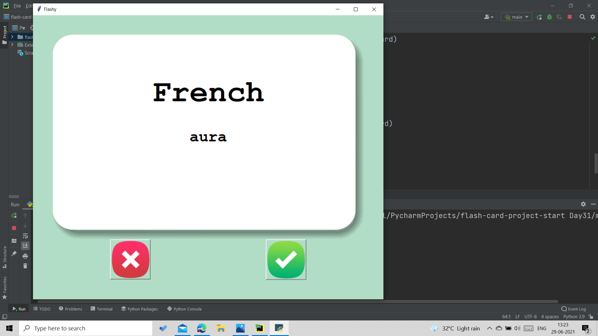 Flash card - Learning French! | Devpost
