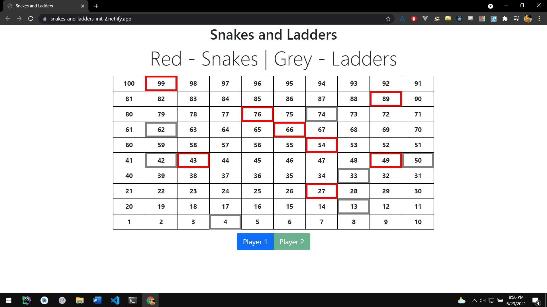 Snakes and Ladders | Devpost