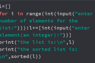 Sorting a List | Devpost