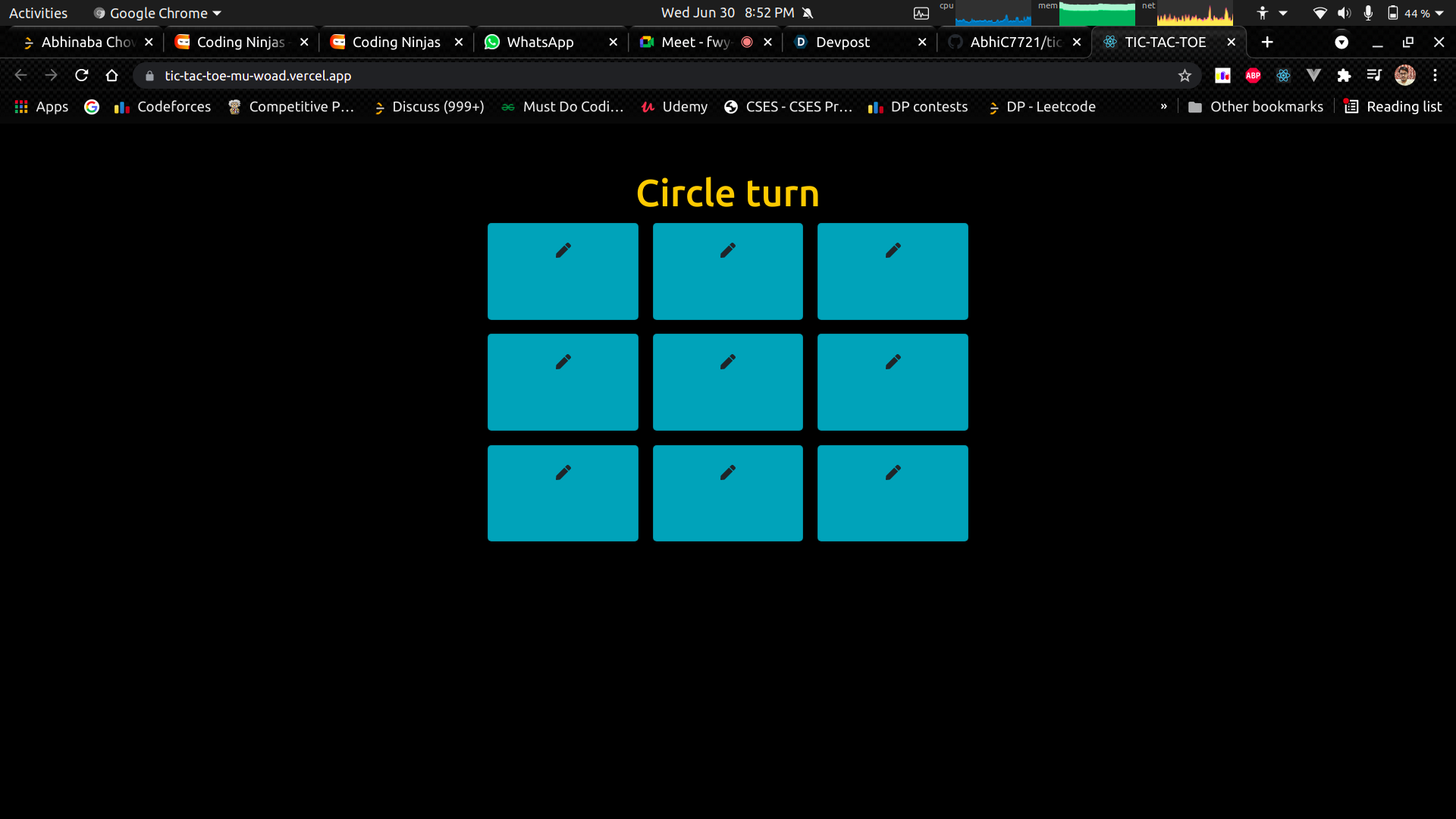 Tic-tac-toe | Devpost