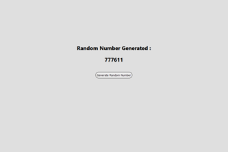 Random Number Generator | Devpost