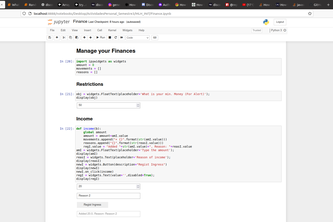 Finance Management Devpost