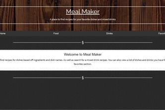 Meal maker website | Devpost
