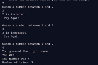 Guessing Game | Devpost