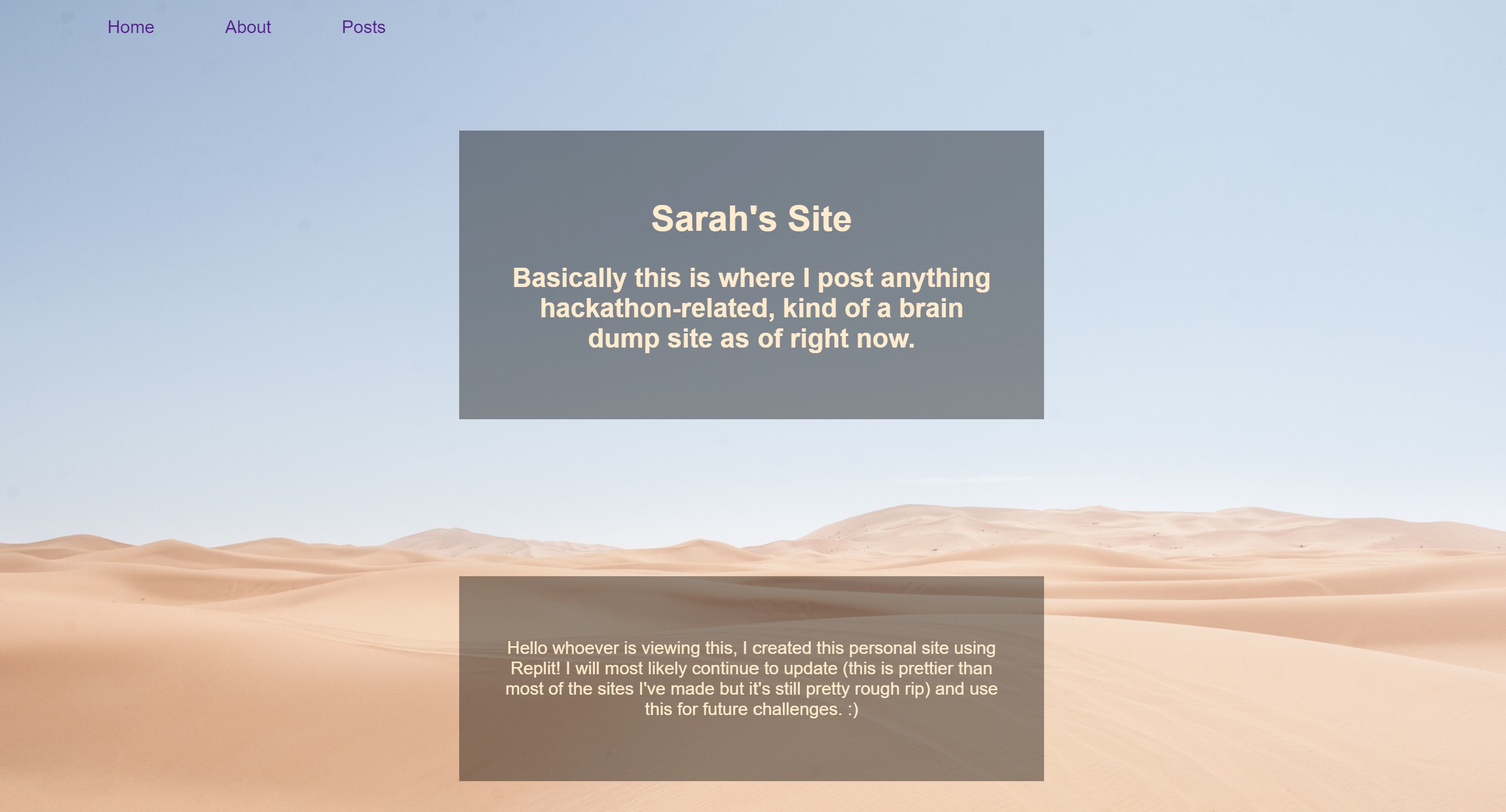 Personal Website! | Devpost