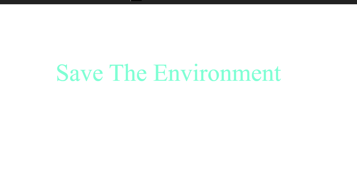 Save the environment | Devpost