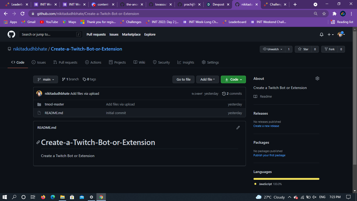 Create a Browser Extension | Devpost