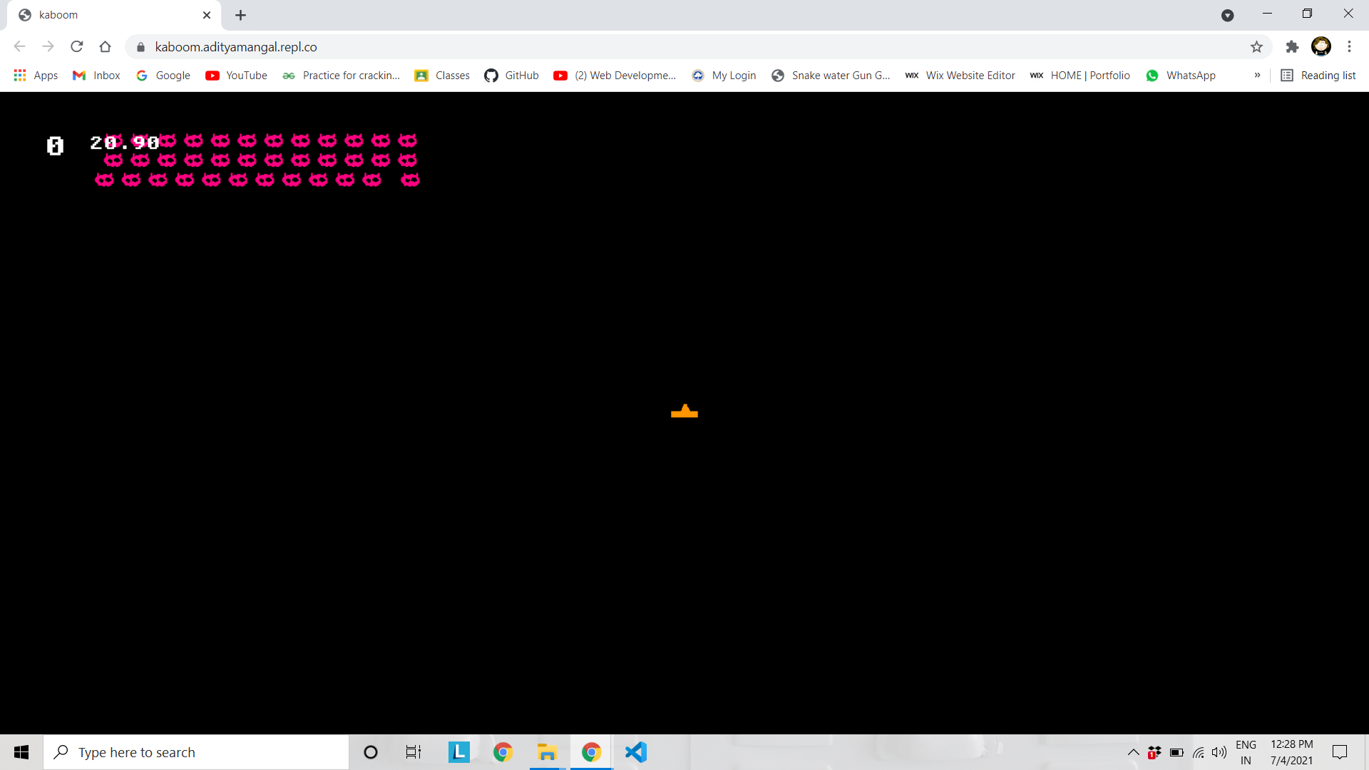 Kaboom Space Invader | Devpost