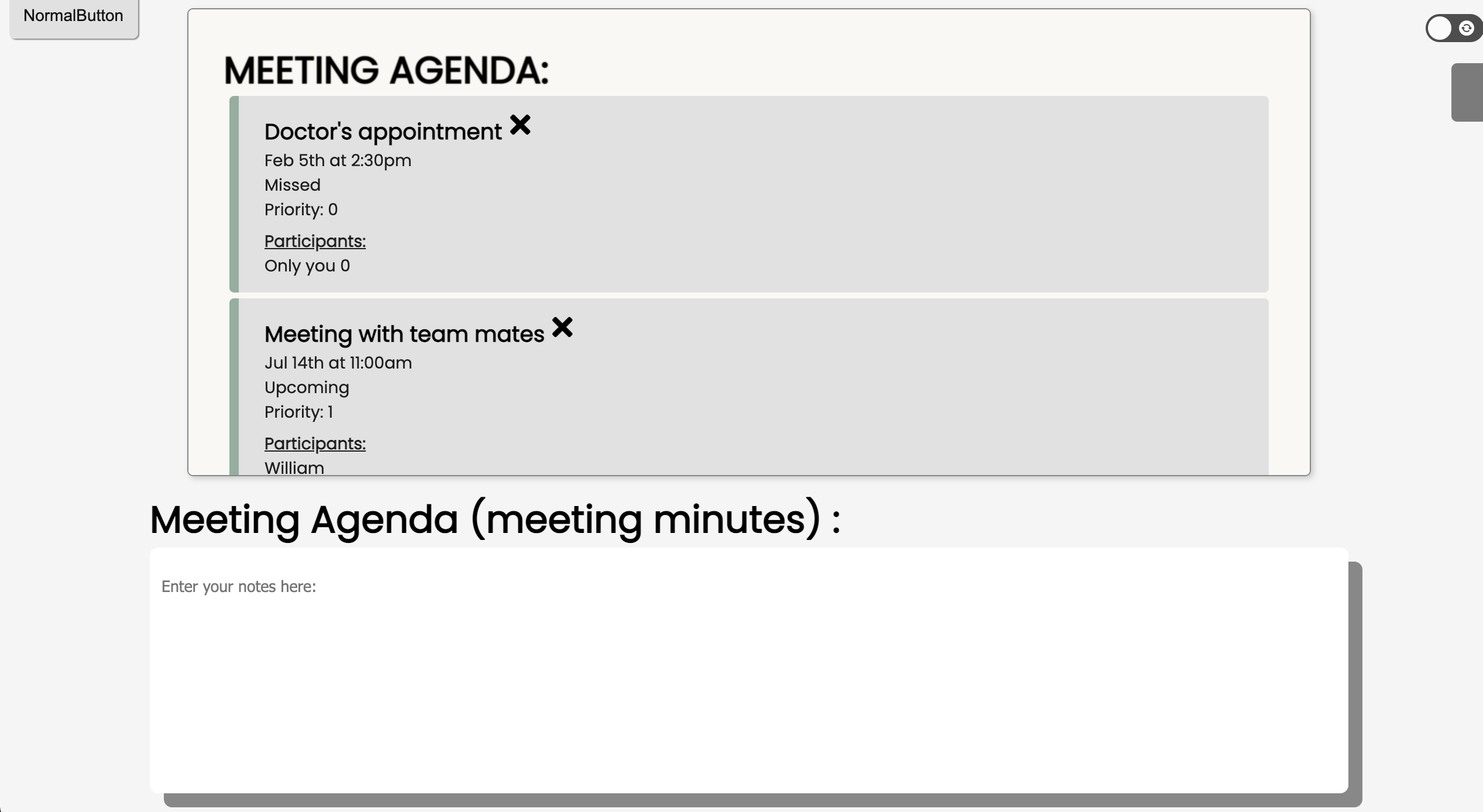 Meeta (meeting agenda app) | Devpost