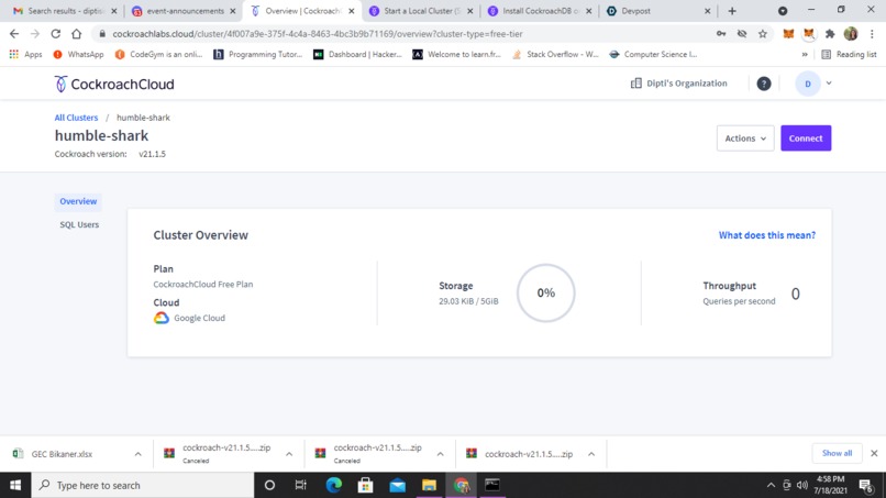 Cockroachdb Devpost