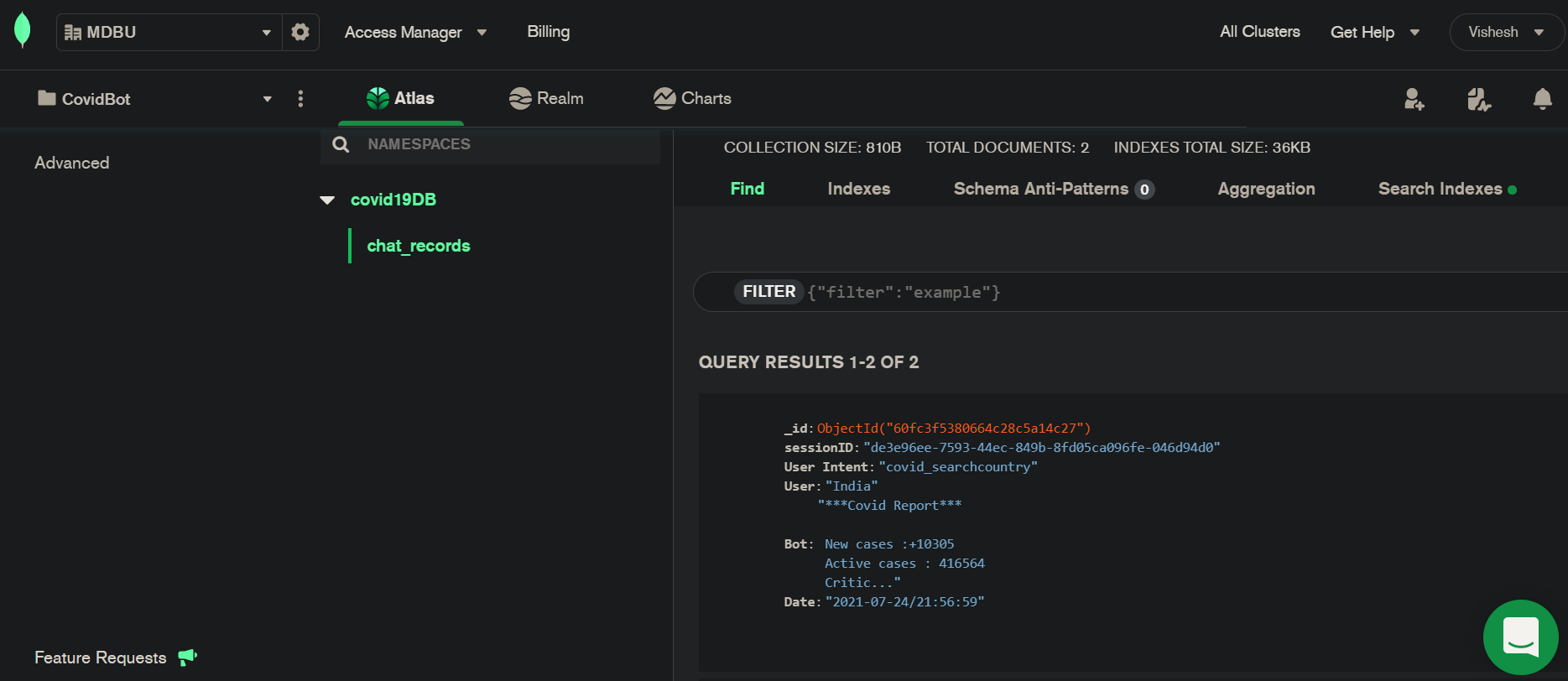 Covid-19 bot | Devpost