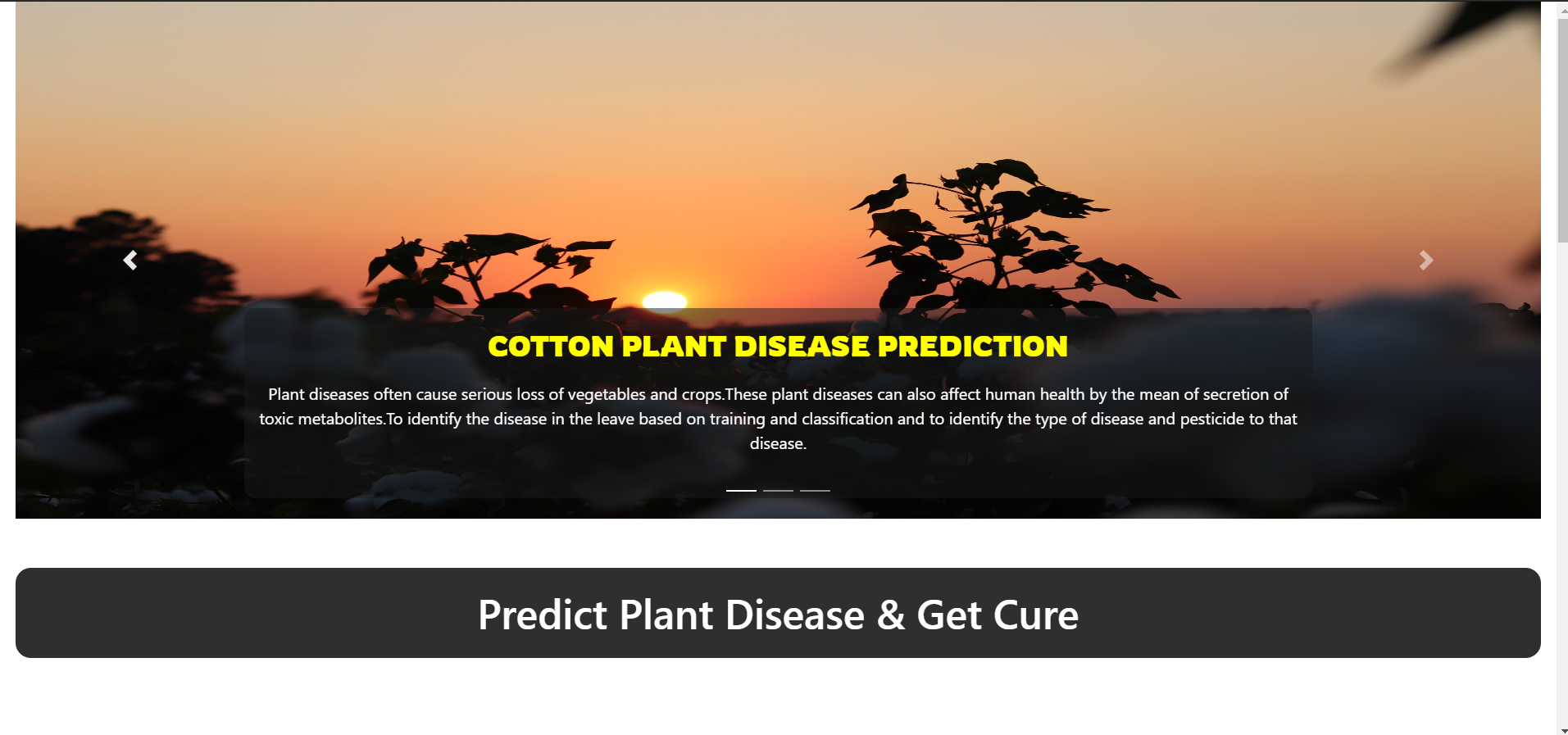 COTTON PLANT DISEASE DETECTION | Devpost