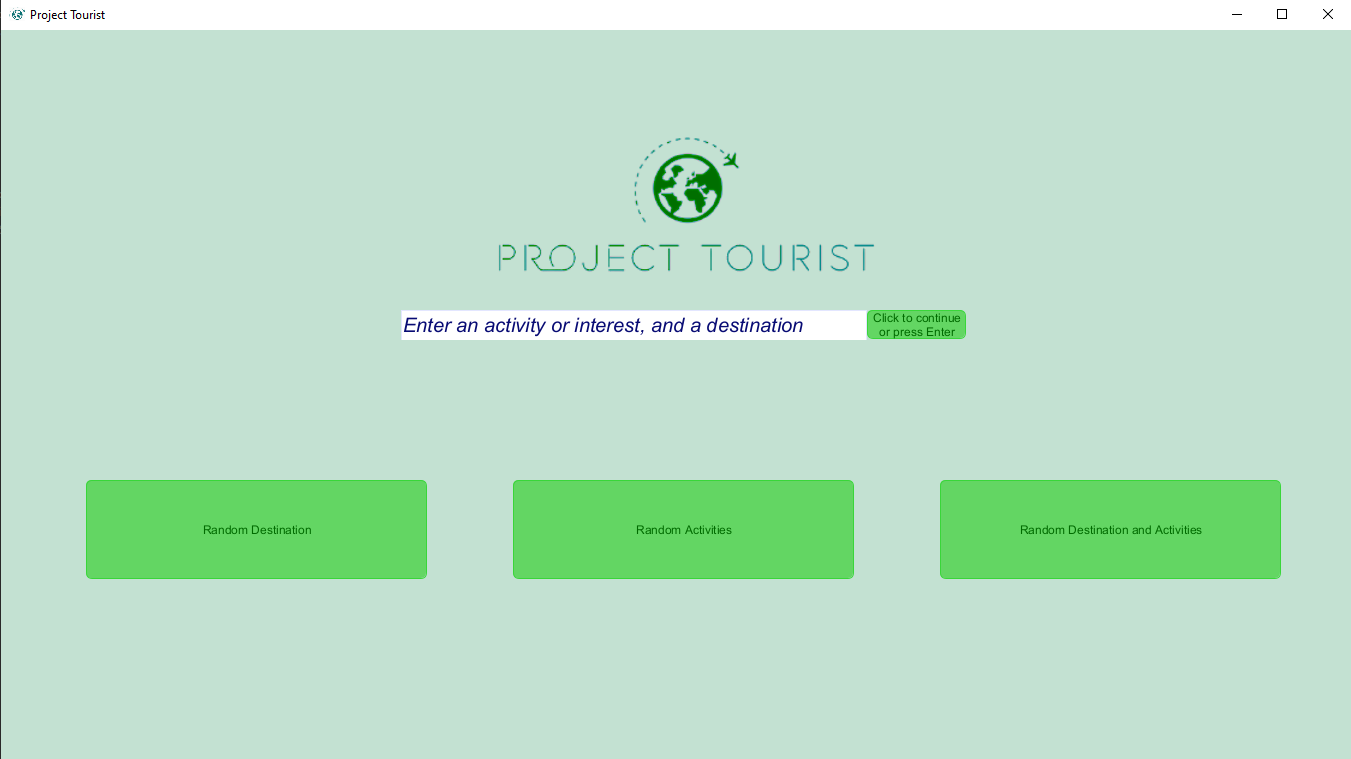 Project Tourist | Devpost