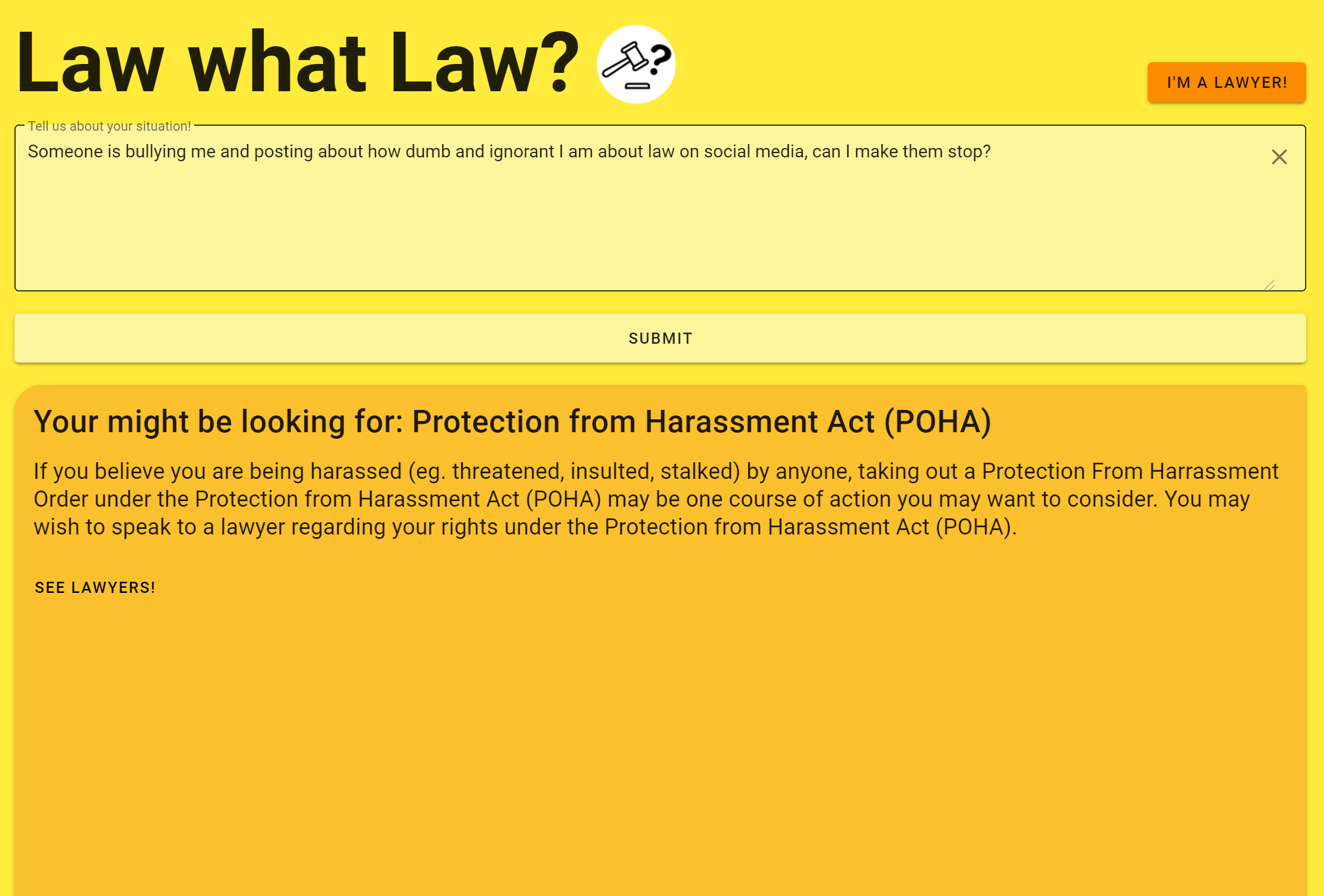 [WWT LLP] Law what Law? | Devpost
